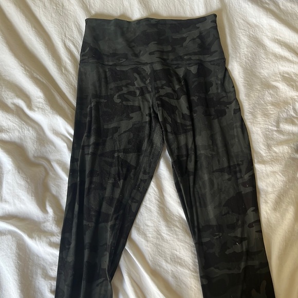 lululemon athletica | Pants & Jumpsuits | Lululemon Army Green Camo ...